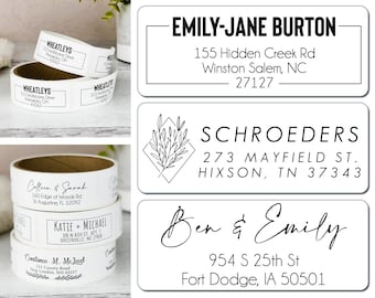 Set of 30 Address Labels Weatherproof Labels Return Address Stickers ...