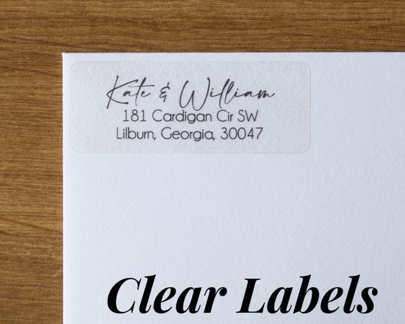 Return Address Labels Clear Address Labels Custom Address - Etsy Return Address Labels Clear Address Labels Custom Address - Etsy