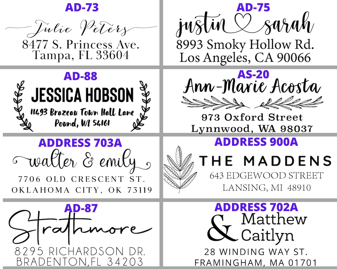 Address Labels Roll Modern Address Labels Address Labels - Etsy