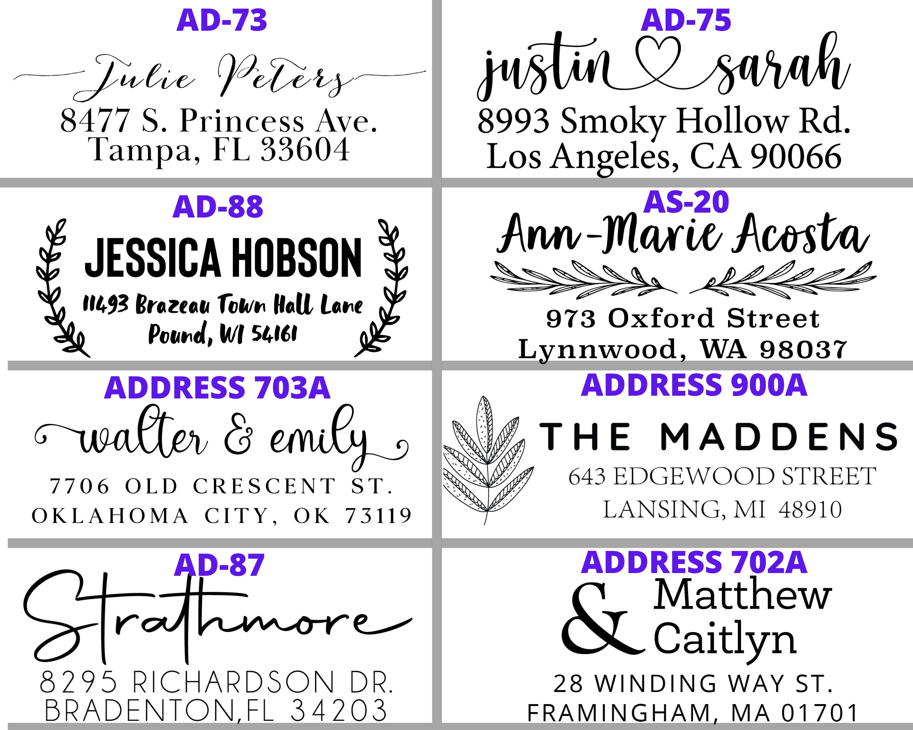 Address Labels Roll Modern Address Labels Address Labels - Etsy