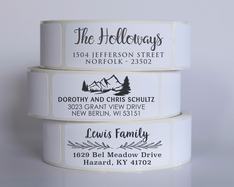 Return Address Labels Rolls White Address Labels Custom | Etsy
