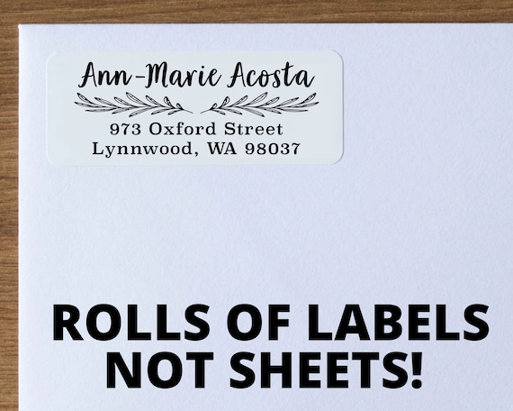 Address Labels Roll Modern Address Labels Address Labels - Etsy