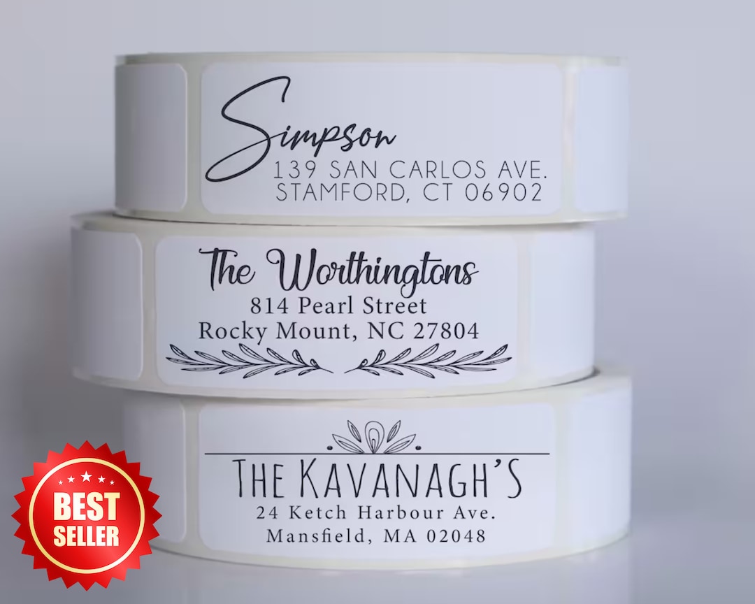 250 LABELS! BEST SELLING Address Labels on Etsy | Custom Return Address ...