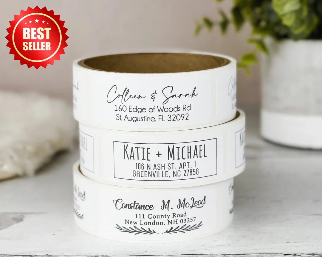 Address Labels Roll - Modern Address Labels - Address Labels 250 500 ...