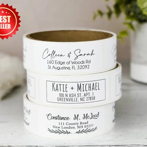 Address Labels Roll - Modern Address Labels - Address Labels 250 500 ...