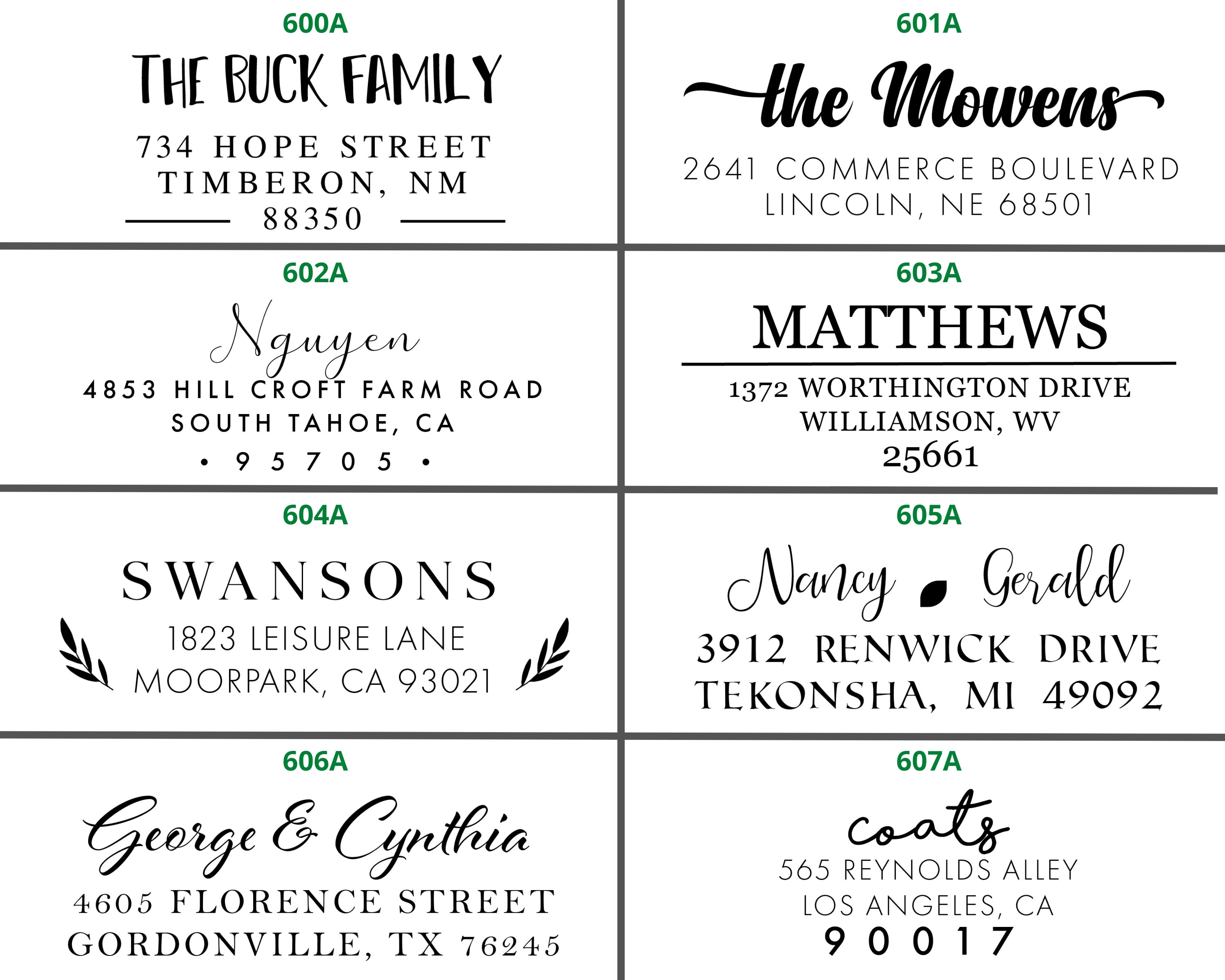 Return Address Labels Rolls White Address Labels Custom - Etsy