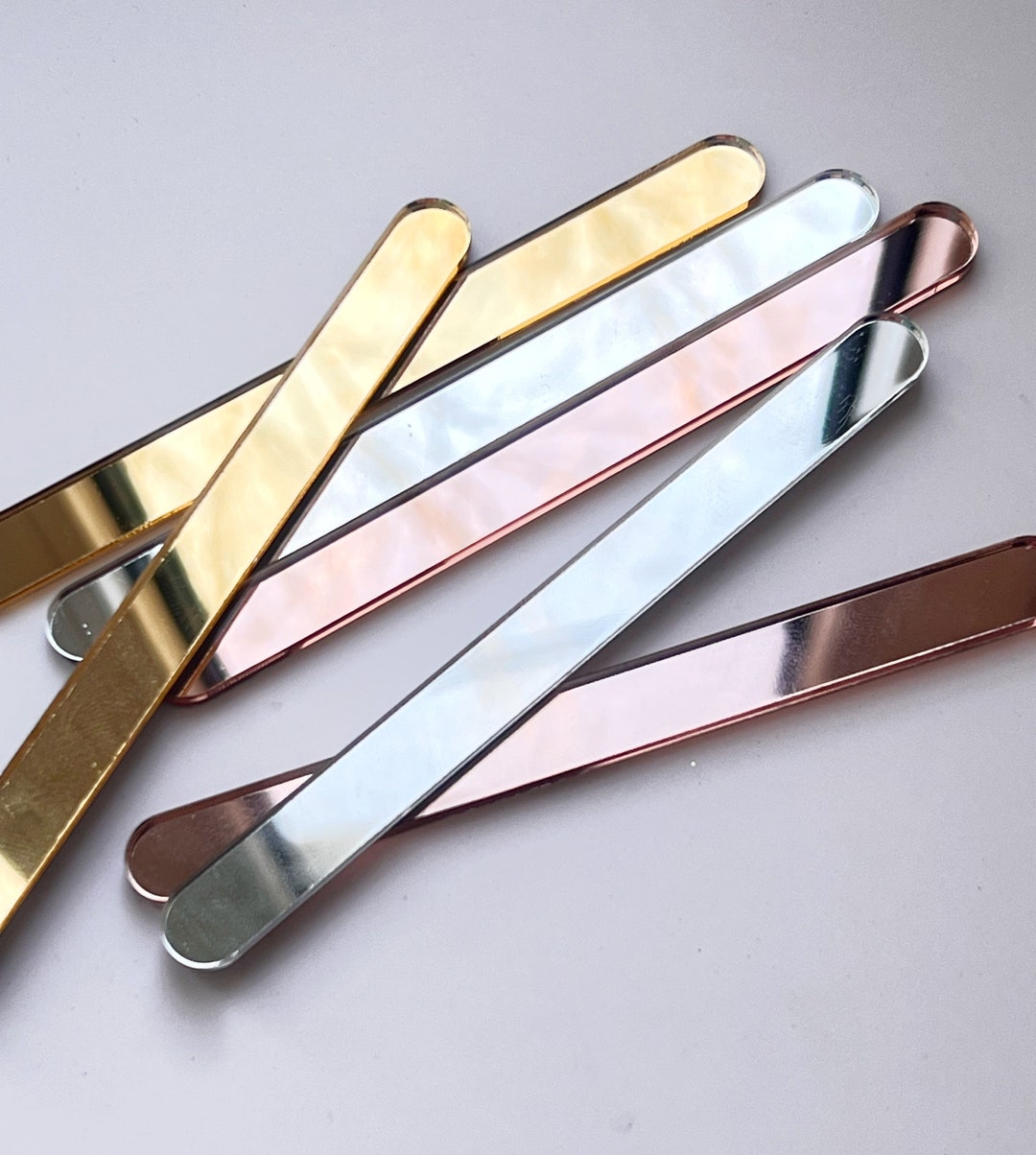 Gold Mirror Acrylic Cakesicle Sticks, Custom Acrylic Cakesicle Sticks ...