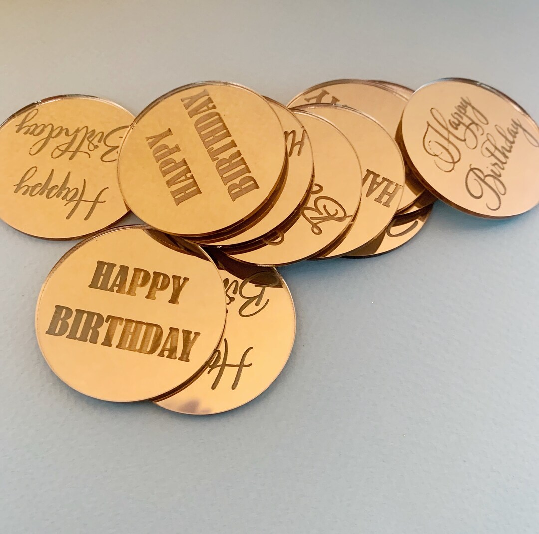 Acrylic Cake Disc Cake Toppers Gift Tags Cupcake - Etsy