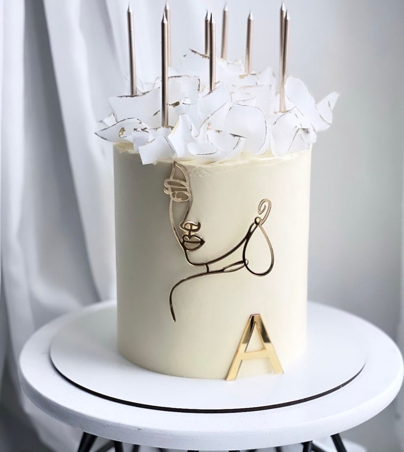 Topper for Girl/cake Topper /happy Birthday Svg/silhouette Cake Topper ...