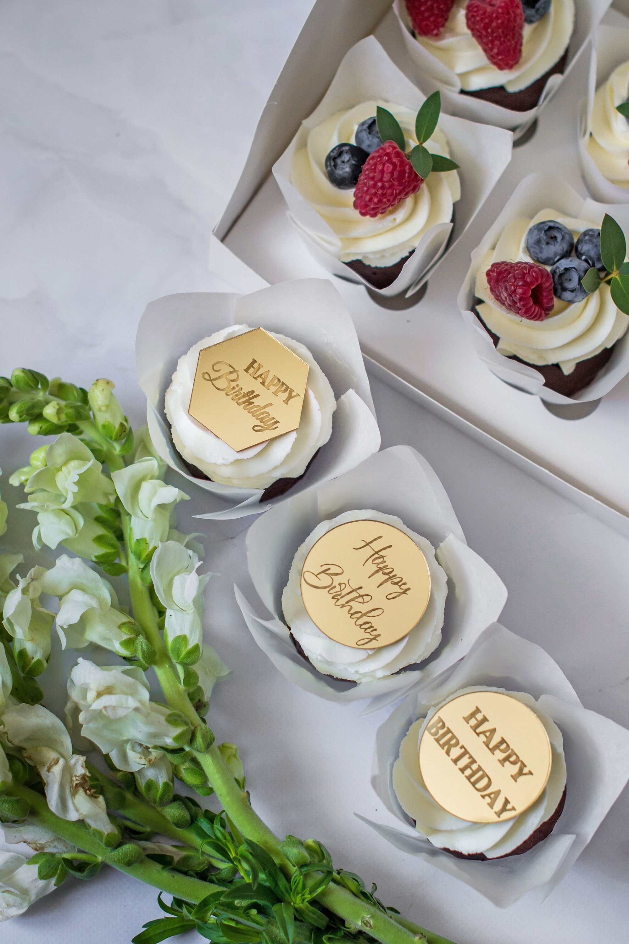 Acrylic Cake Disc, Cake Toppers, Gift Tags, Cupcake Discs/happy ...