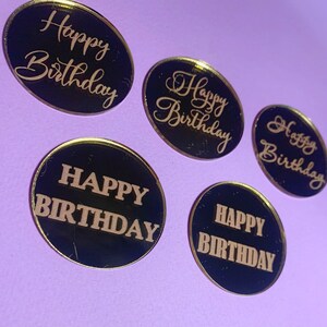 Acrylic Cake Disc, Cake Toppers, Gift Tags, Cupcake Discs/happy ...