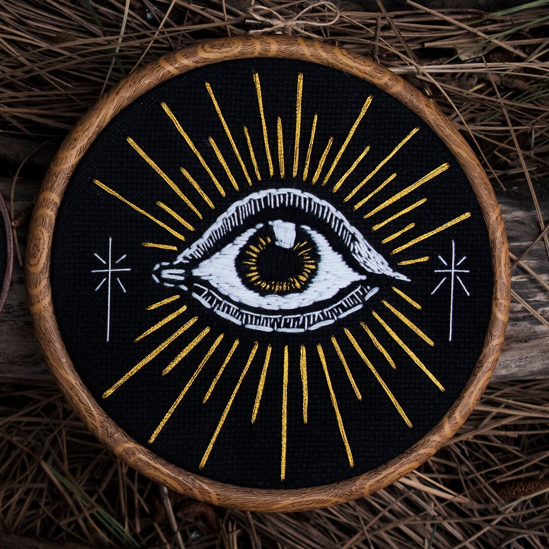 The all Seeing Eye Embroidery - Etsy