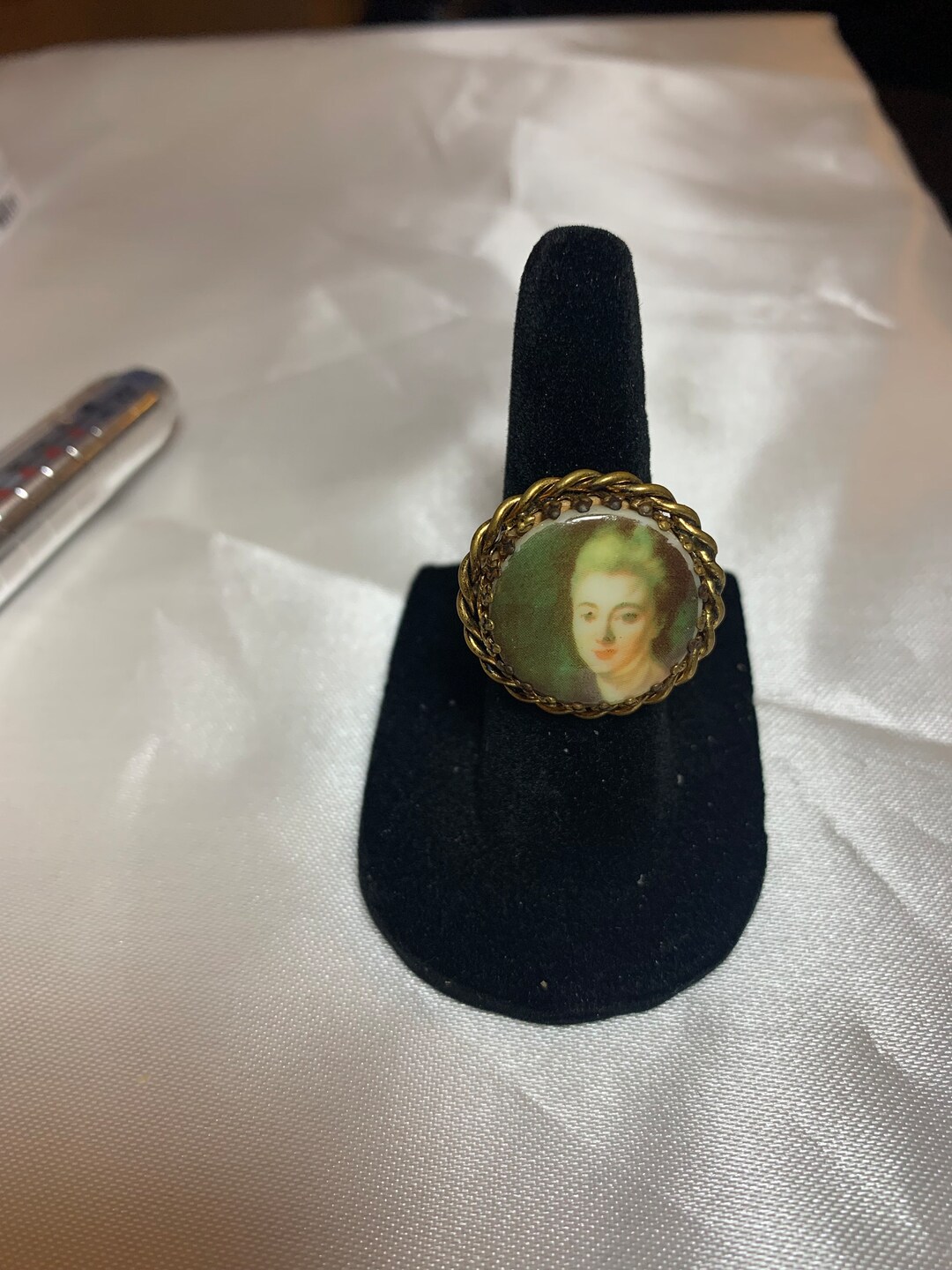 Vintage W. Germany Cameo Portrait Ring -adjustable - Etsy