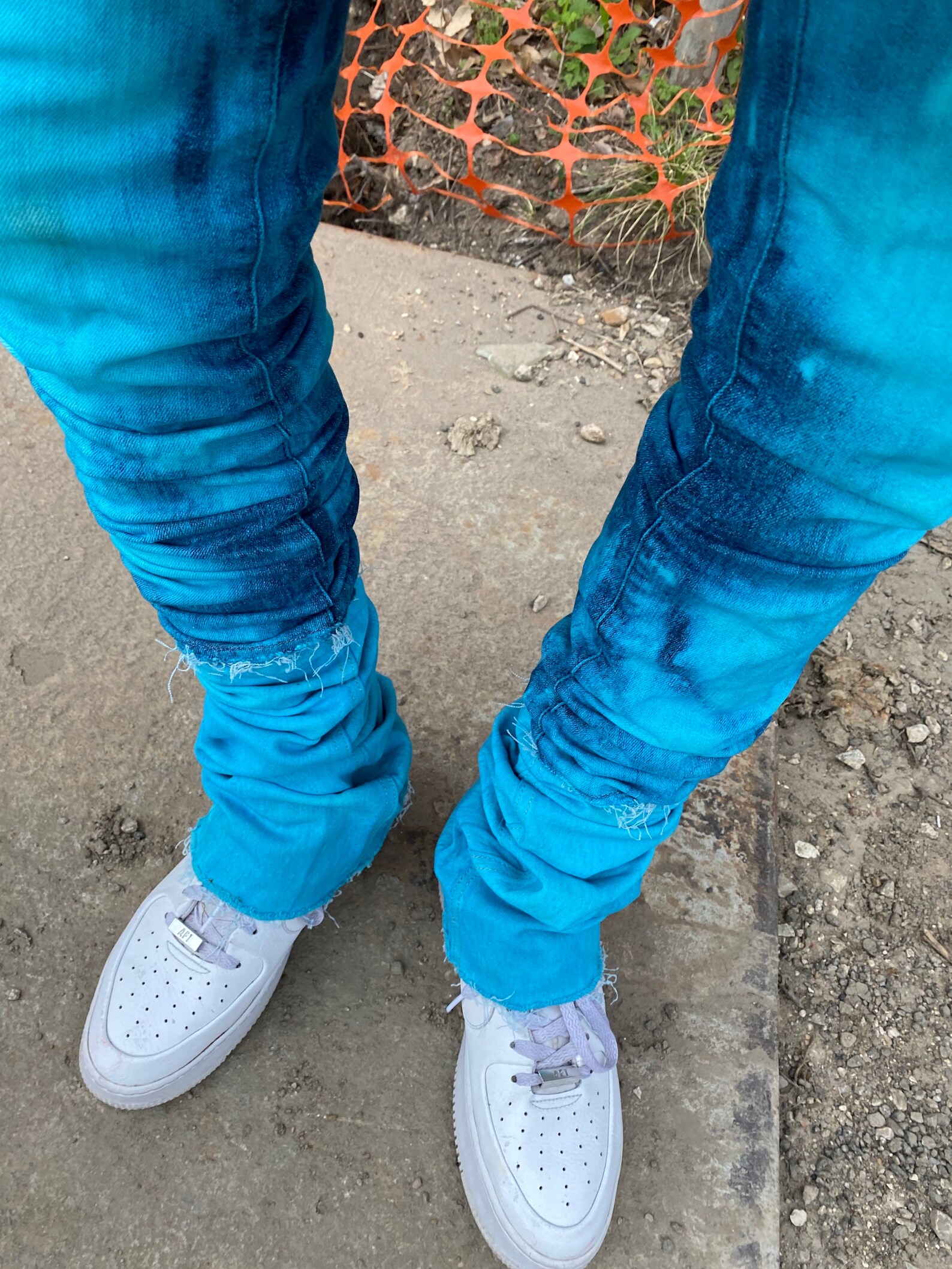 Mens Custom Stacked Jeans - Etsy