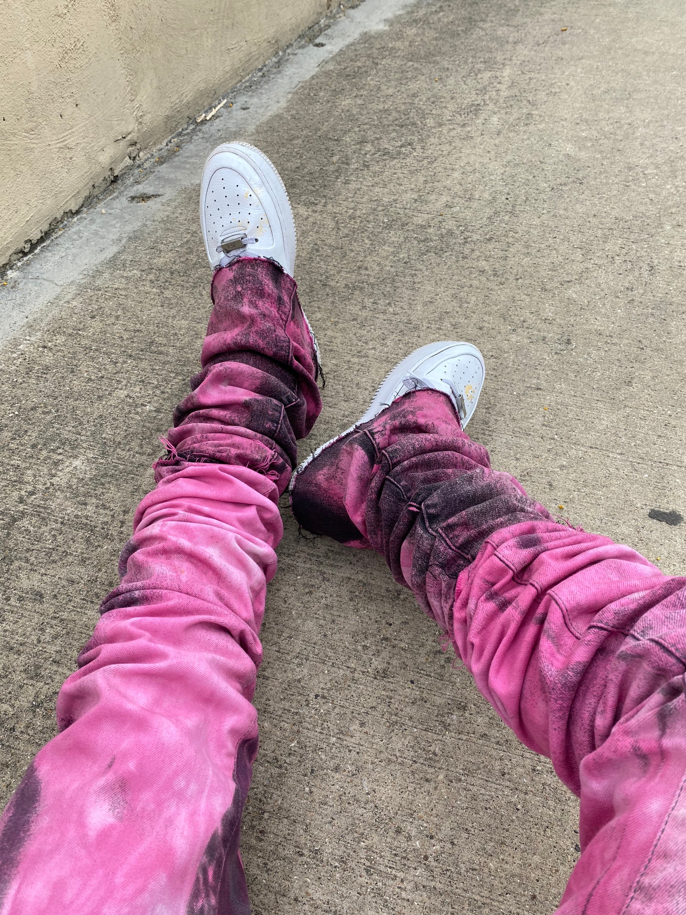 Mens Stacked Jeans - Etsy