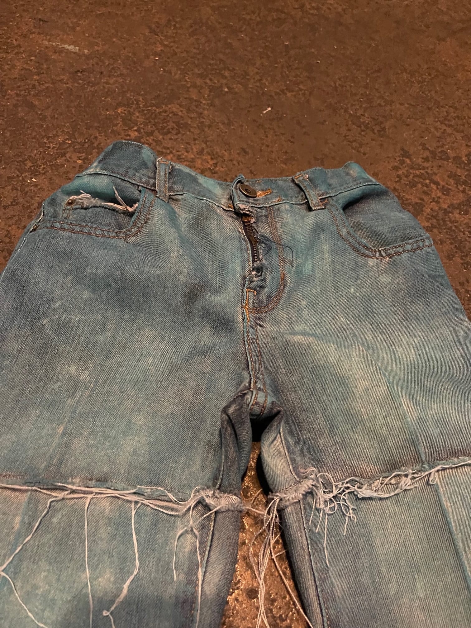 Denim Layered Jeans Girls - Etsy