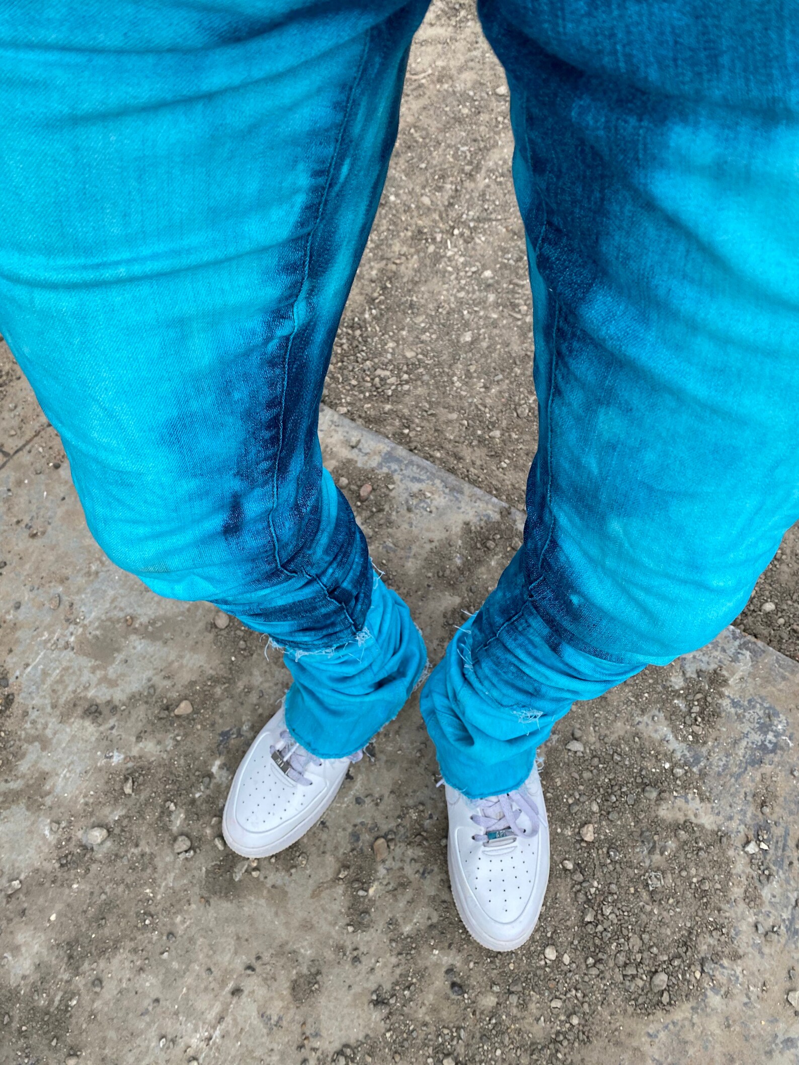 Mens Custom Stacked Jeans - Etsy