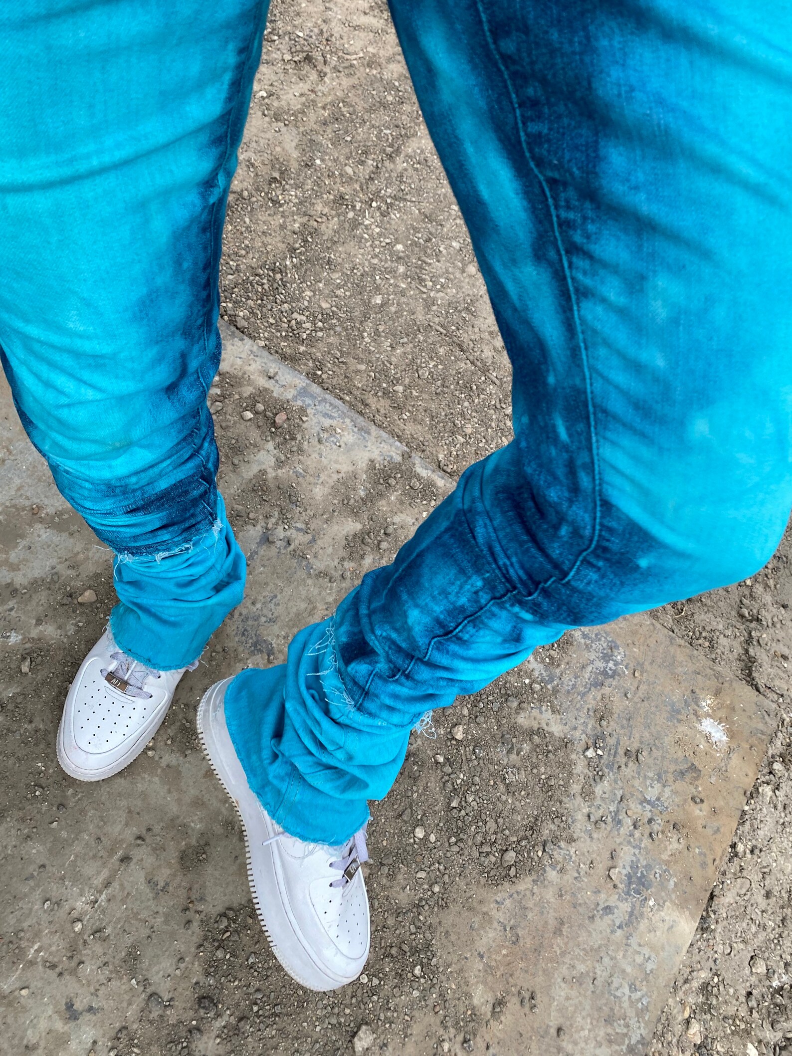 Mens Custom Stacked Jeans - Etsy