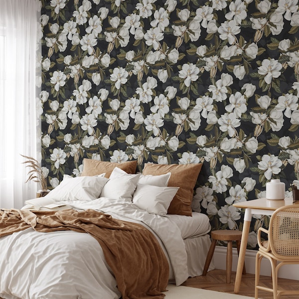 Magnolia Mural - Etsy