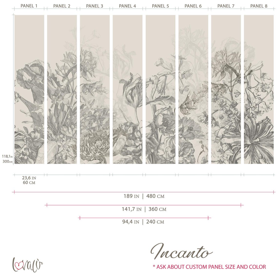 Vintage Floral Mural Wallpaper: Victorian Neutral Peel & Stick - Etsy