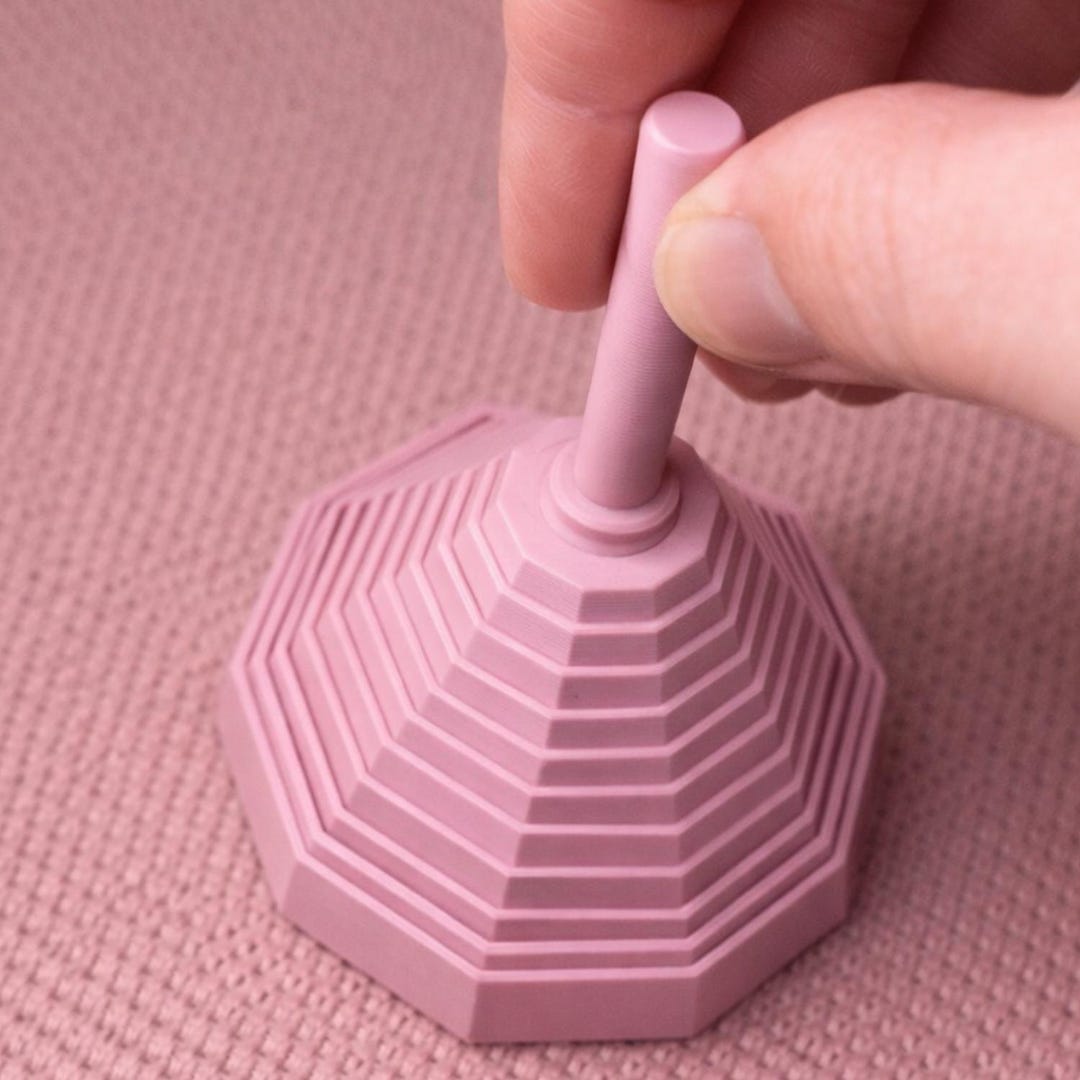 3D Printed Pink Pyramid Fidget Toy - Sensory Desk Toy for Focus - Etsy