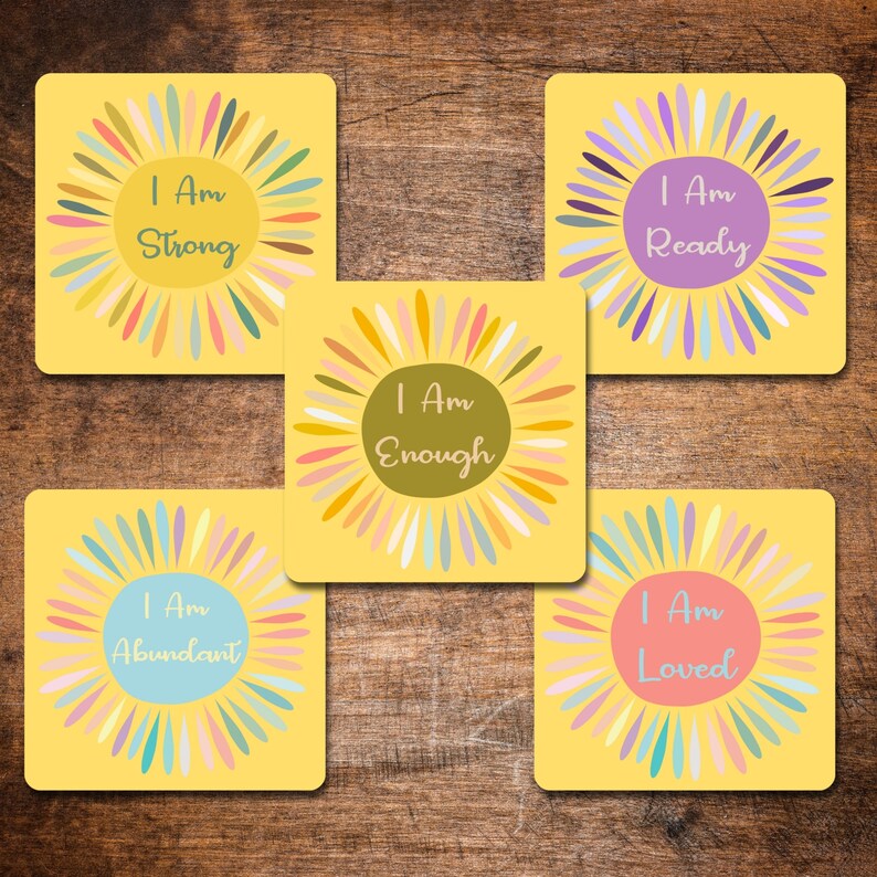 48 I Am Affirmation Cards Printable, Digital Download, Self Love ...
