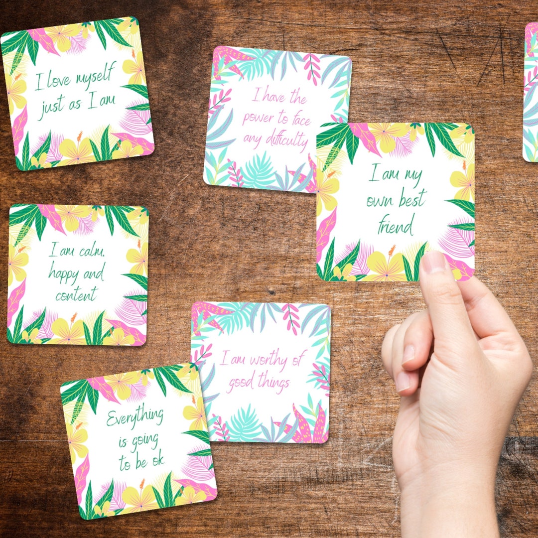 48 Self Love Affirmation Cards Printable, Digital Download, Positive ...