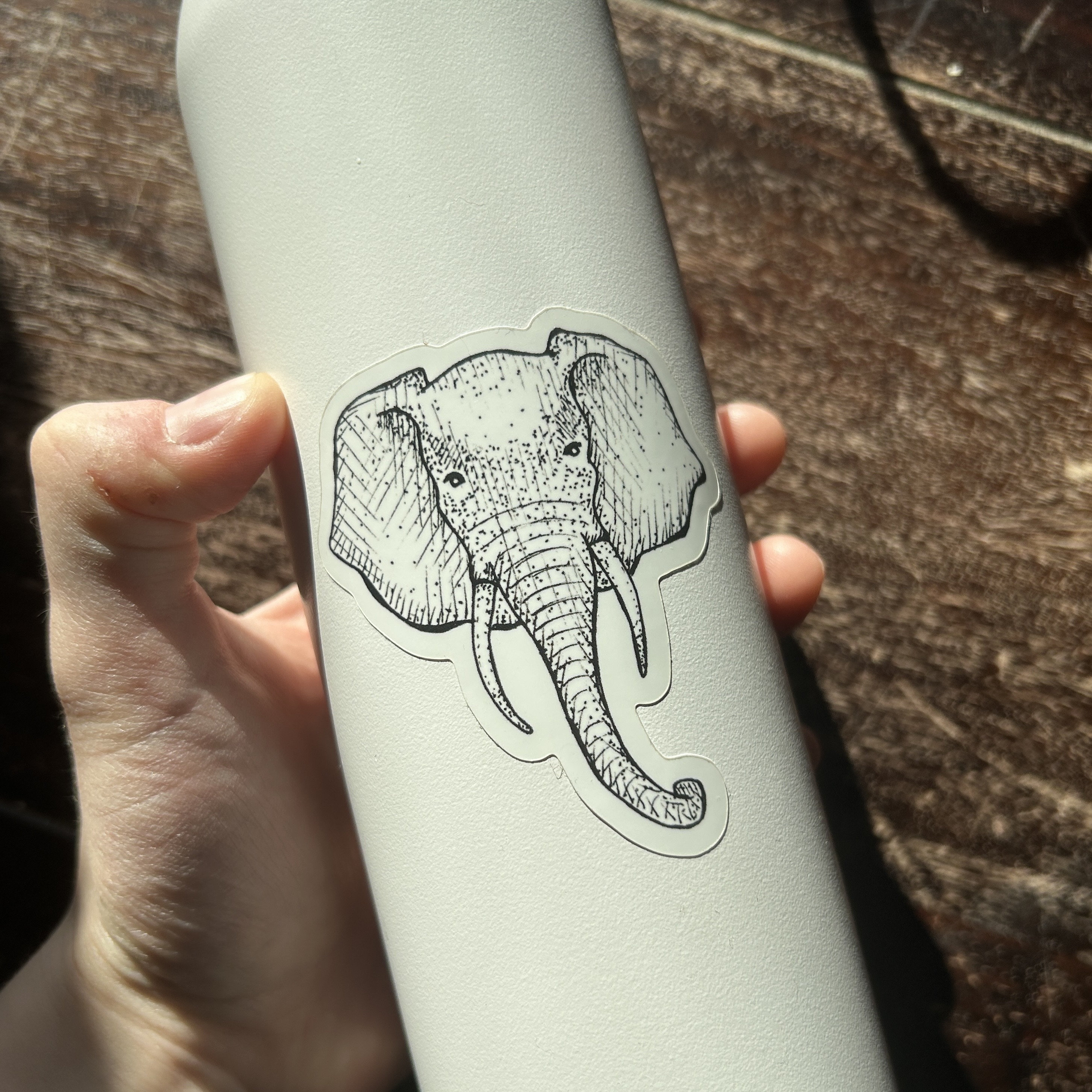 Elephant Sticker, Elephant Sticker Sticker for Water Bottle Sticker for ...