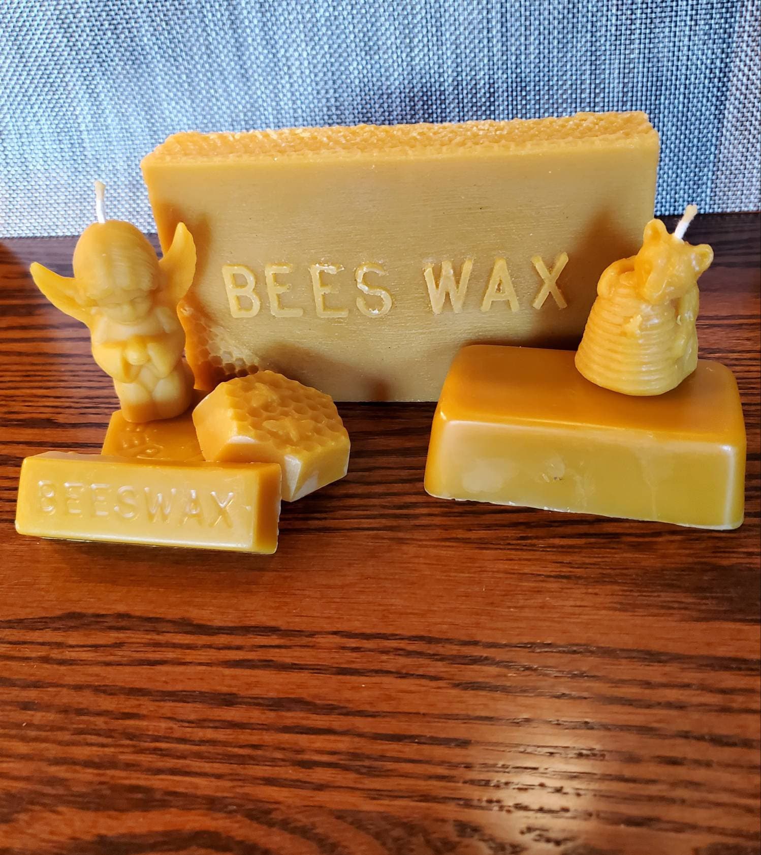 Pure Local Beeswax Blocks - All Natural, Hand Poured - Approx. 1 Oz ...