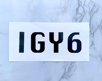 Police Igy6 Decal - Etsy