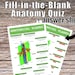 External Ear Anatomy QUIZ Worksheet + Answers- Digital Download ...