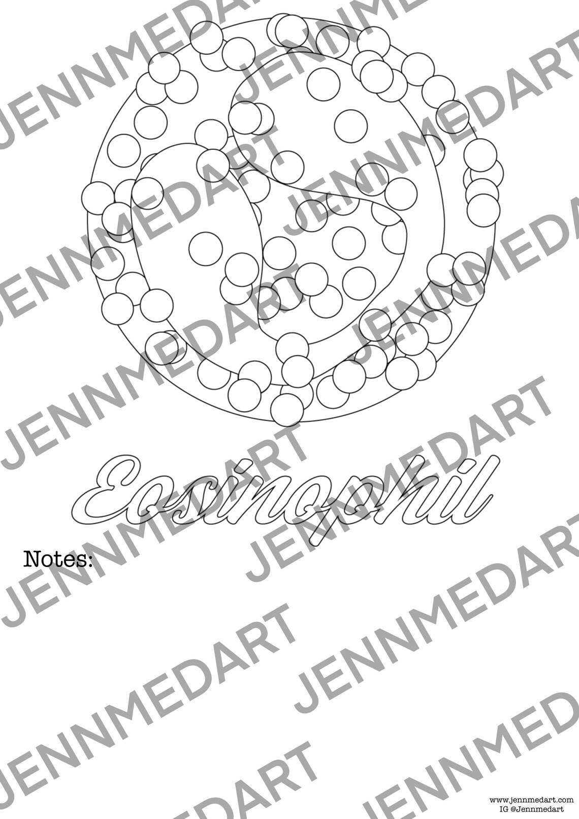 Blood Cells, 7-in-1 Coloring Pages, Digital Download Printable RBC ...