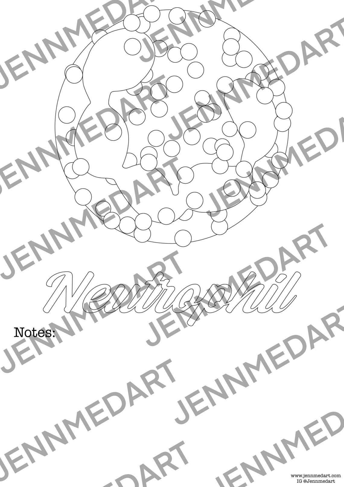 Blood Cells, 7-in-1 Coloring Pages, Digital Download Printable RBC ...