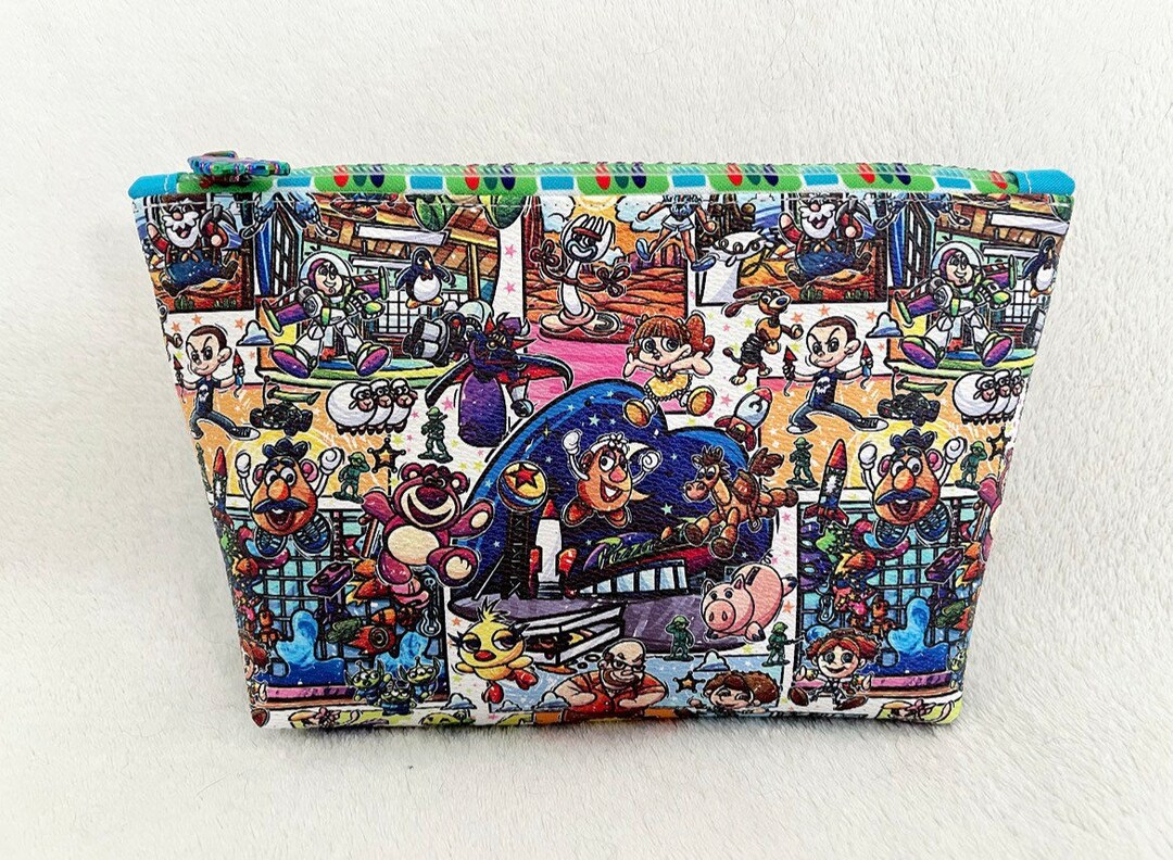 Disney Inspired Boxy Zip Bag Toy Story Zip Pouch Mr and Mrs Potato Head ...