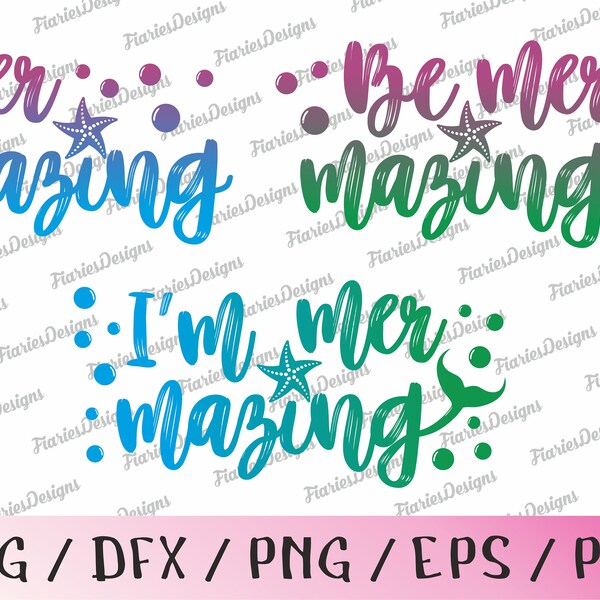 Be Mermazing Svg - Etsy