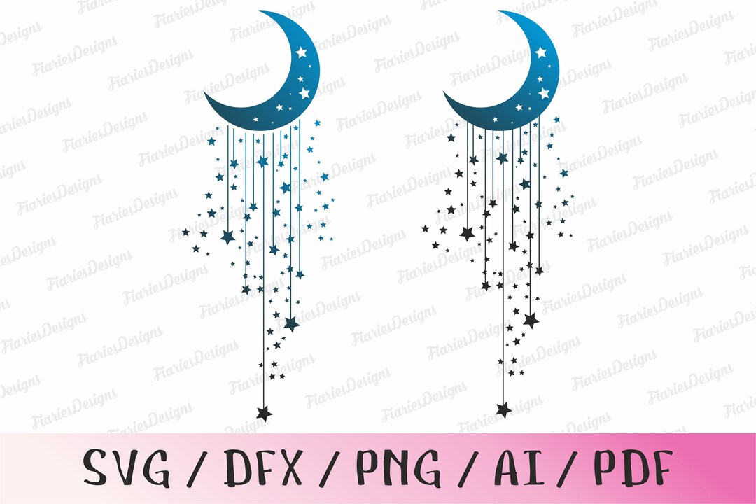 Moon and Stars Svg, Celestial Svg File for Nursery Decor, Good Night ...