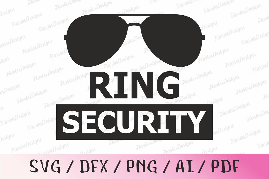 Ring Security SVG, Ring Bearer, Boy T Shirt, Wedding Funny Design, Gift ...