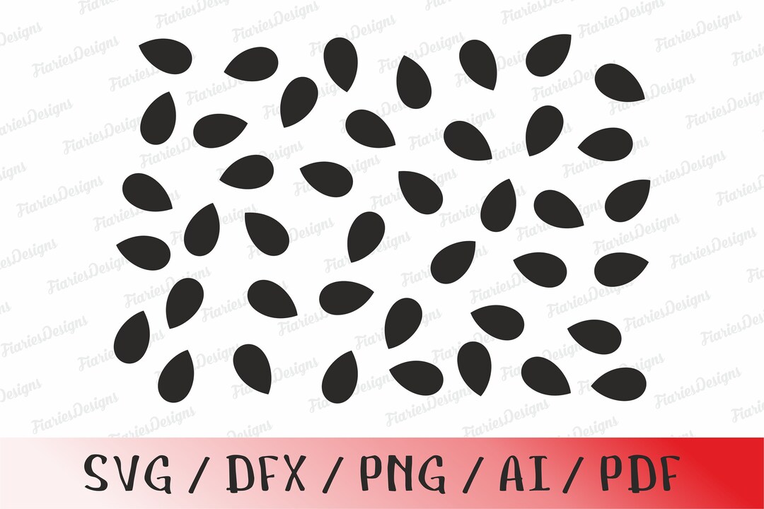 Watermelon Seeds Svg, Watermelon Vector Cut File, Summer SVG for Cricut ...