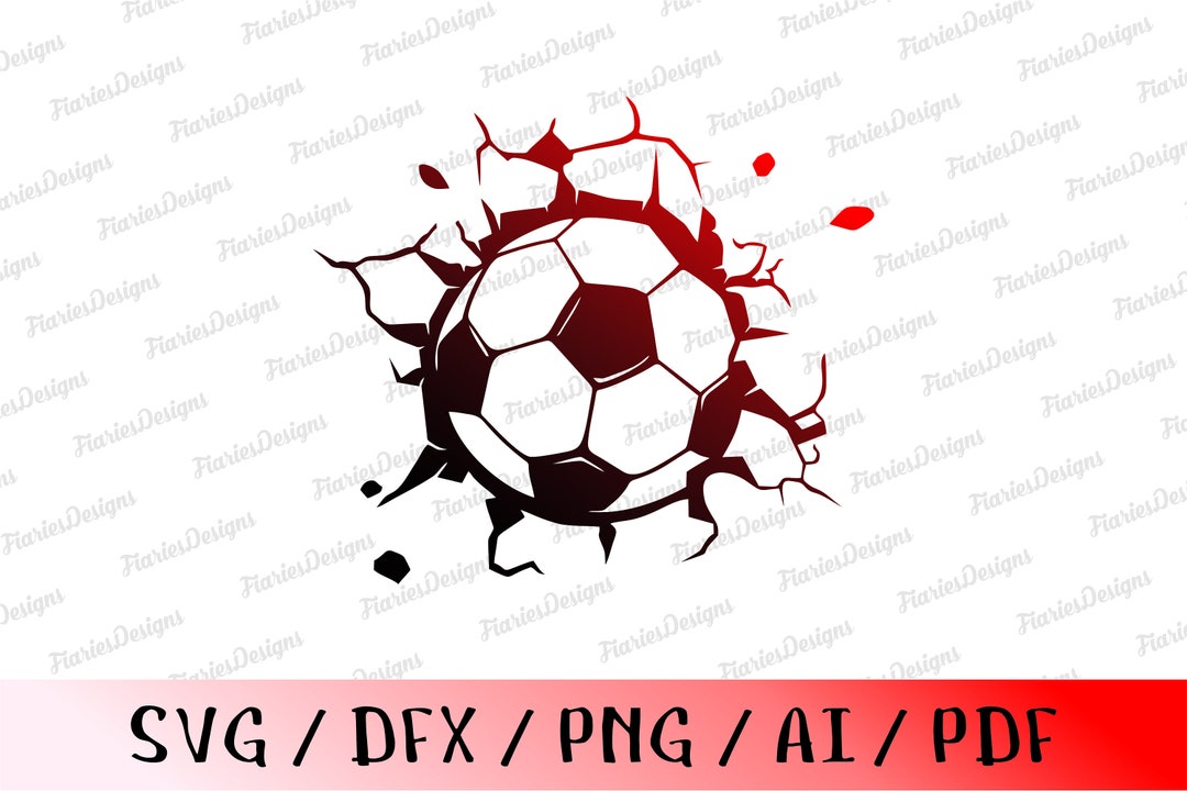 Soccer Ball SVG Vector File for DIY, Silhouette, Cricut, Laser Cut ...