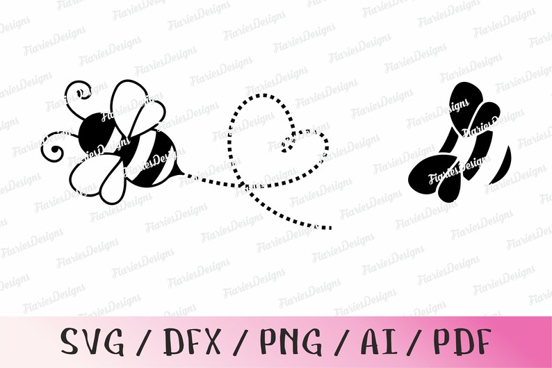 Bee SVG, Layered Bee Cut File, Bee Path Bundle SVG, Honeybee, Bumble ...
