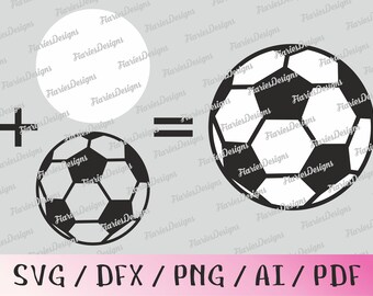 Football Soccer Ball SVG File for Cricut, Silhouette, Laser Cutter, DIY ...