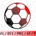 Football Soccer Ball SVG File for Cricut, Silhouette, Laser Cutter, DIY ...