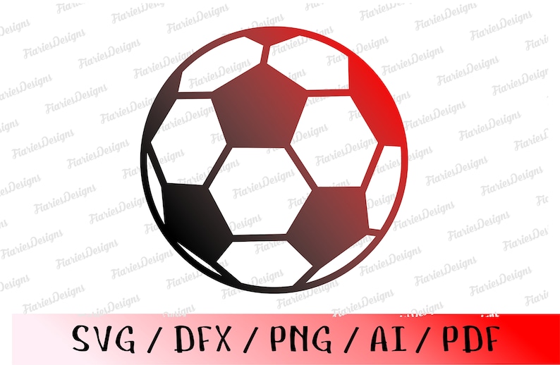 Football Soccer Ball SVG File for Cricut, Silhouette, Laser Cutter, DIY ...
