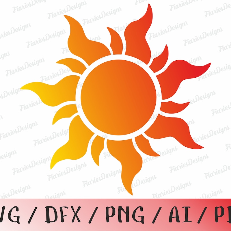 Rapunzel Sun Svg - Etsy