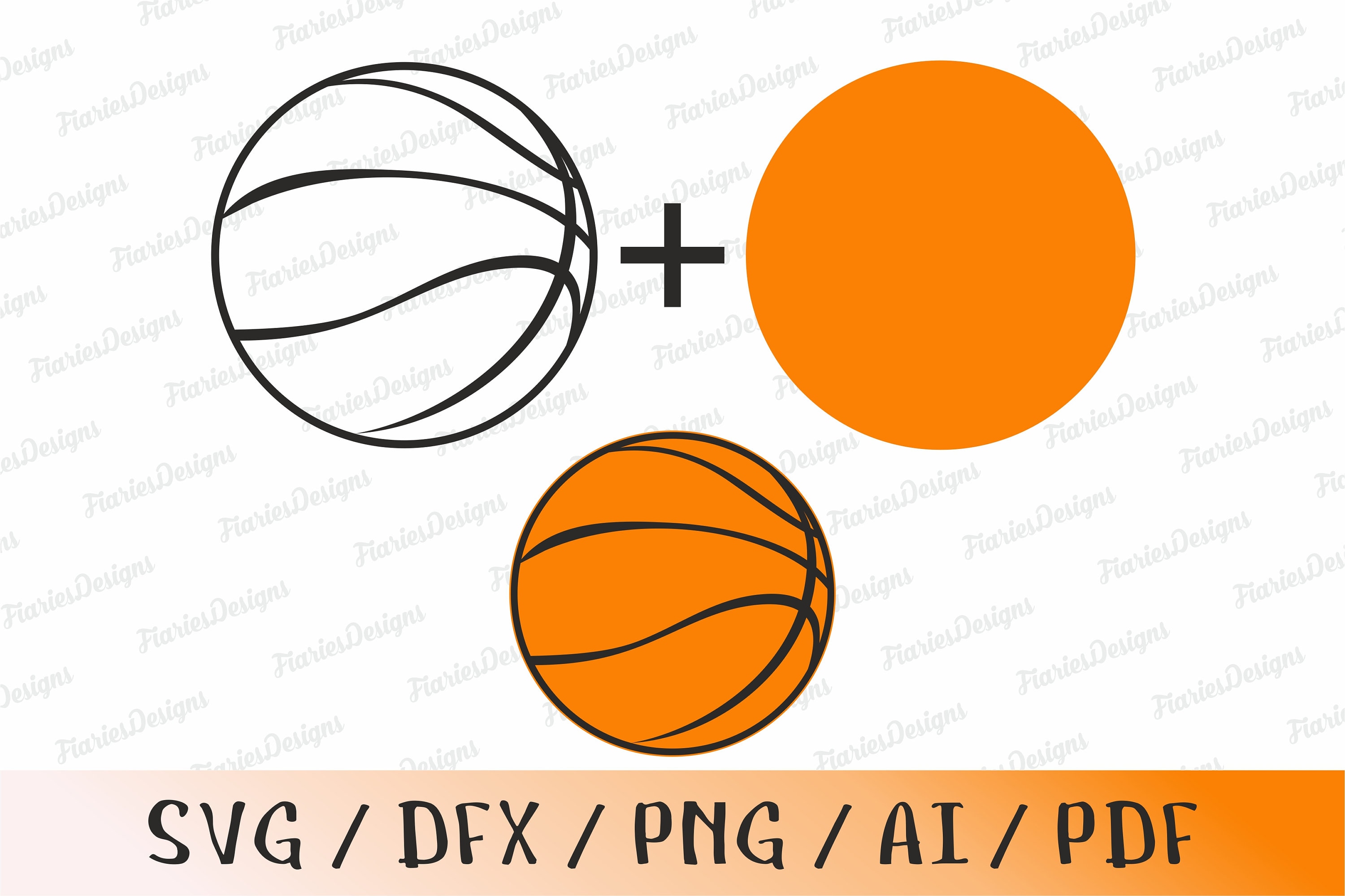 Basketball Ball SVG File for Cricut, Silhouette, Laser Cutter, DIY ...