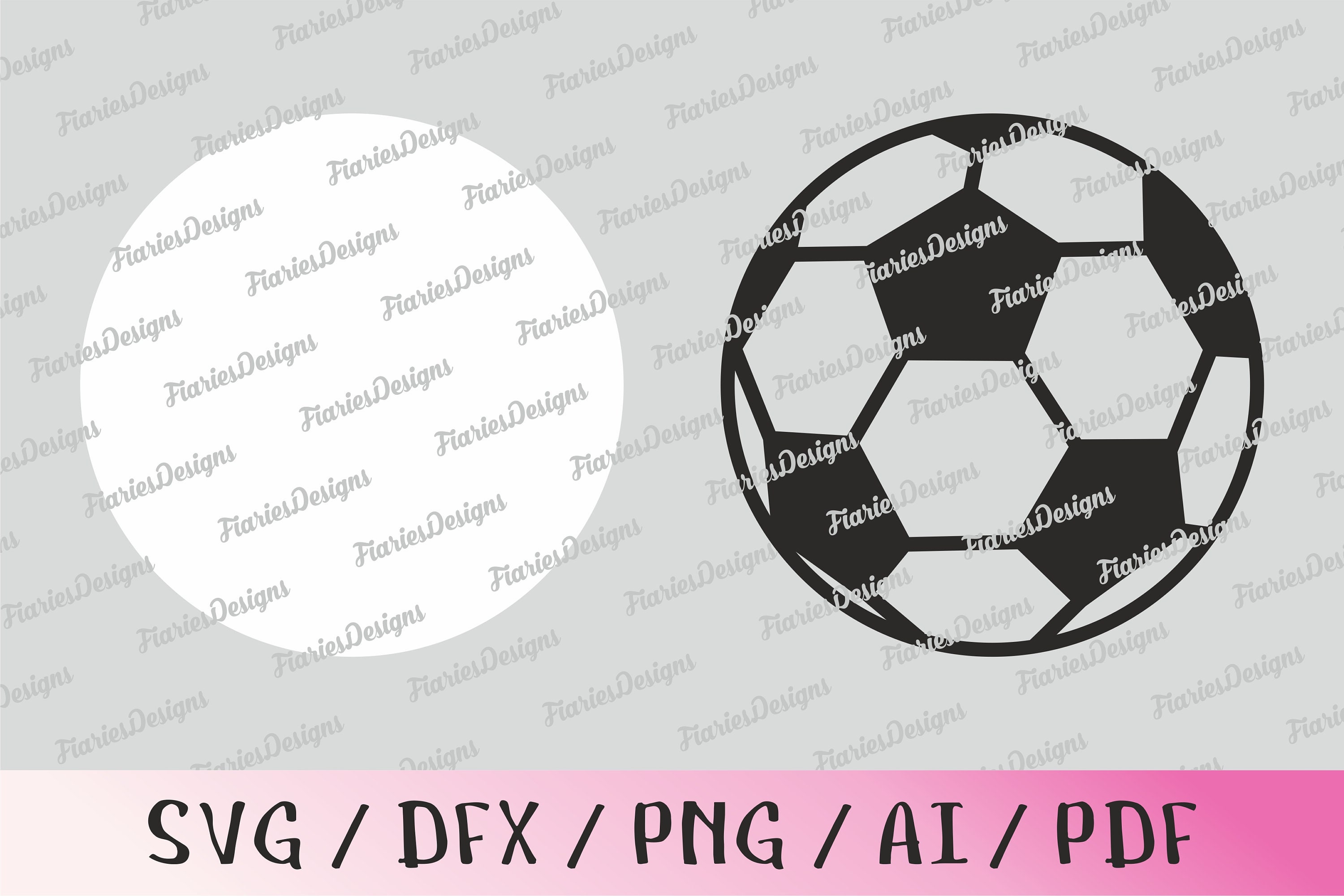 Soccer Ball SVG Vector File for Cricut, Silhouette, Laser Cutter, DIY ...