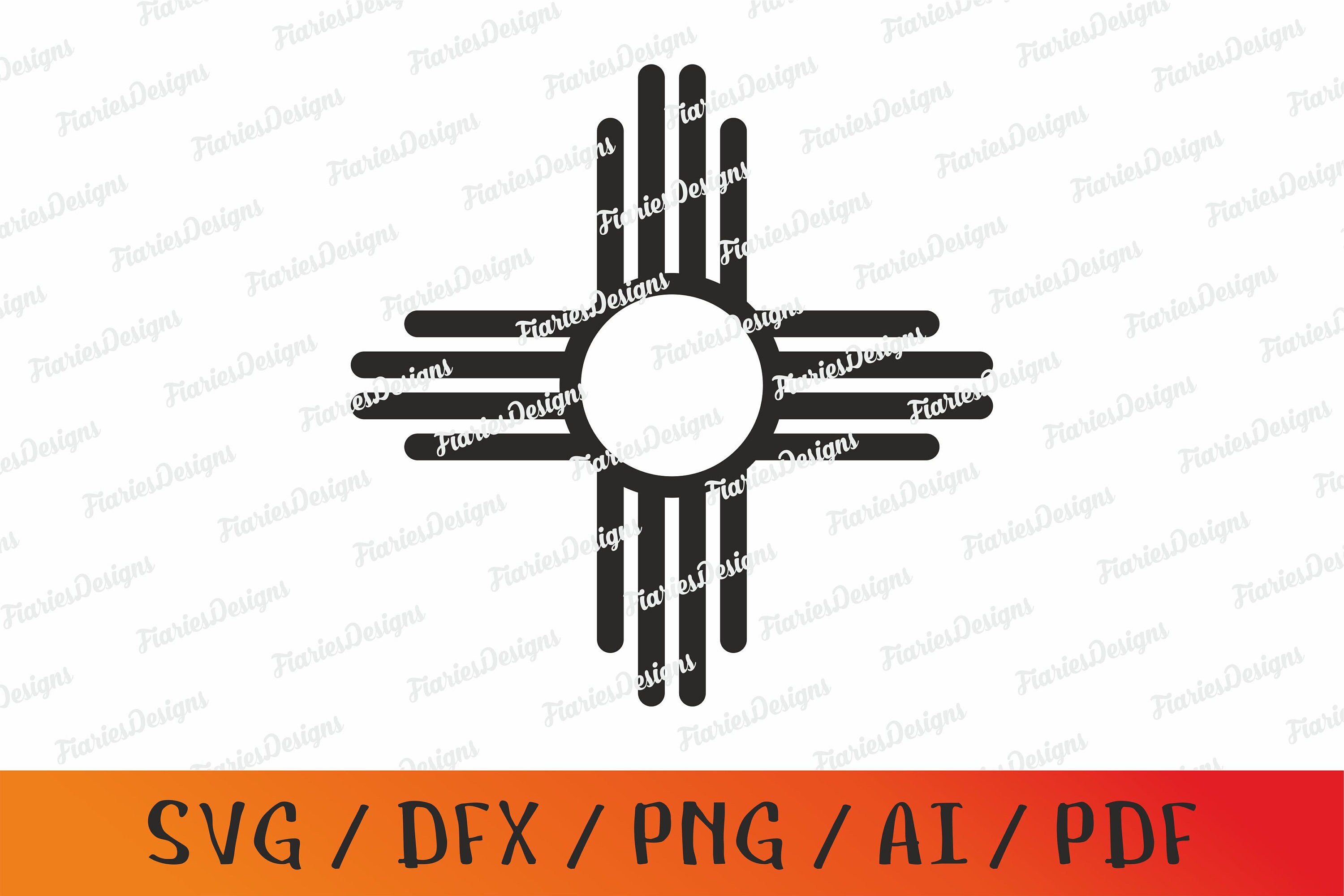 Zia Symbol SVG, Digital SVG, Digital Download, Southwest Symbol SVG ...