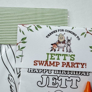 Shrek Party Favors, Swamp Ogre Party Favor Mini Coloring Sheets ...