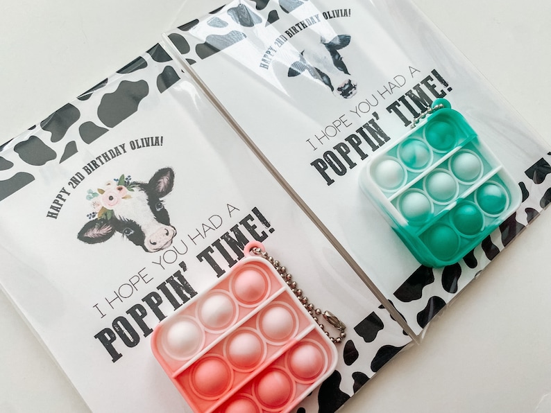 Farm Party Favor, Farm Animal Pop It, Barnyard Birthday Party Pop-it ...