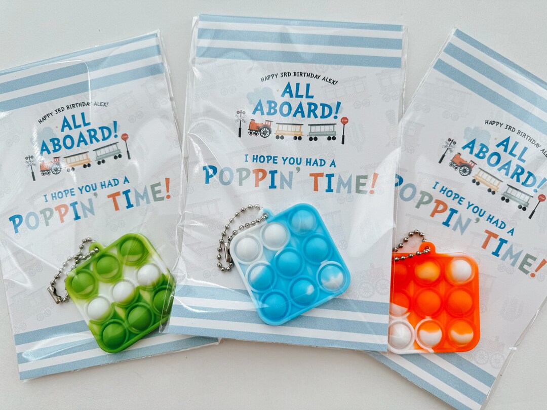 Train Party Favor, All Aboard Train Party Pop It, Choo Choo I'm Two ...